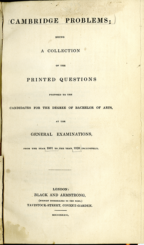 Mathematical Treasure: Collection of Cambridge Problems | Mathematical ...