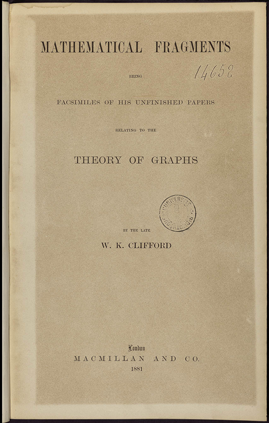 Mathematical Treasure: William Clifford on Graph Theory | Mathematical ...